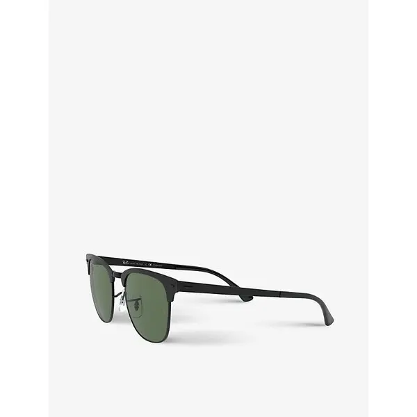 Ray-ban Clubmaster Metal Square Sunglasses - Black