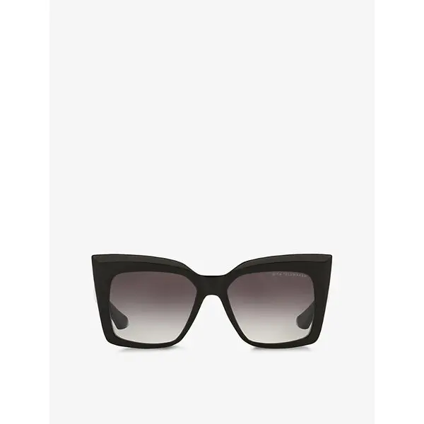 Dita Dts704-a-01-z Telemaker Square-frame Acetate Sunglasses - Black