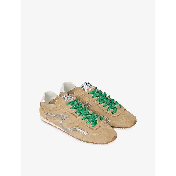 Sandro Suede Trainers - Beige