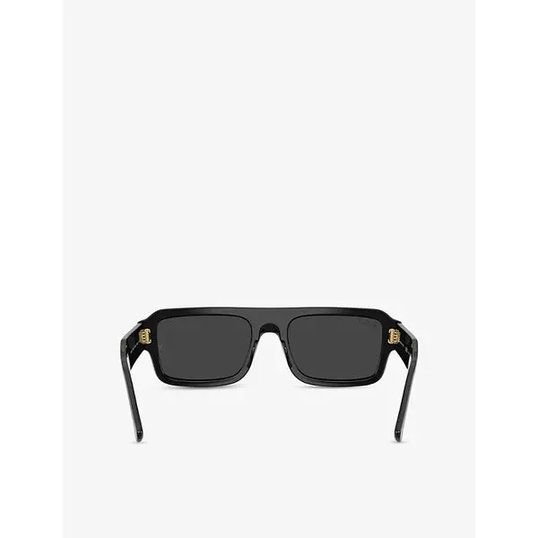 Ray-ban Rectangle-frame Acetate Sunglasses - Black