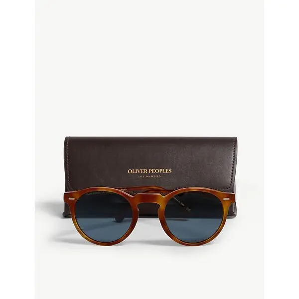 Oliver Spencer Tortoiseshell Round-frame Sunglasses - Brown