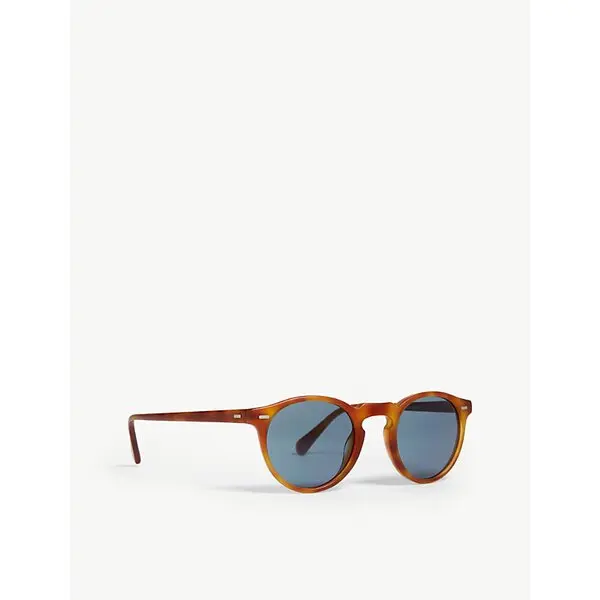 Oliver Spencer Tortoiseshell Round-frame Sunglasses - Brown