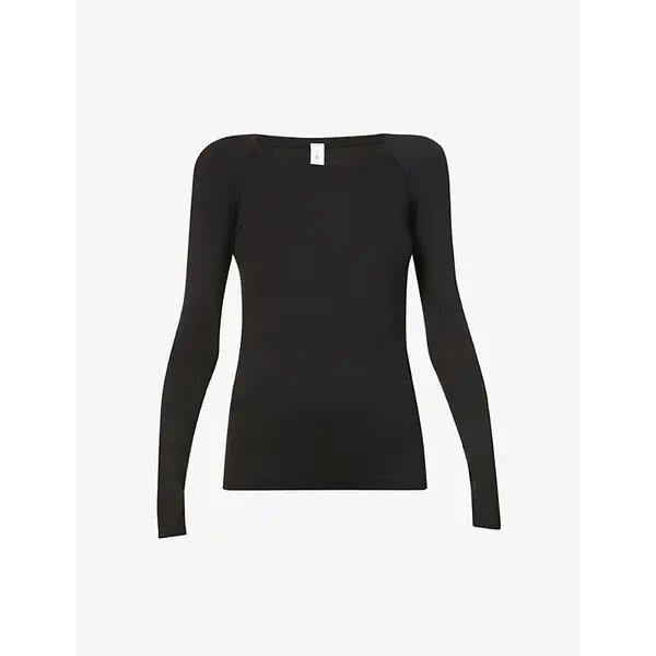 Lululemon Swiftly Tech 2.0 Long-sleeved Stretch-knit Top - Black/black
