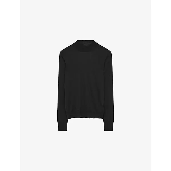 JOSEPH Cashmere High Neck Jumper - Navy