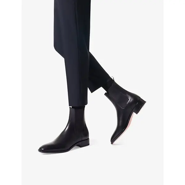 CHRISTIAN LOUBOUTIN Samson Leather Chelsea Boots