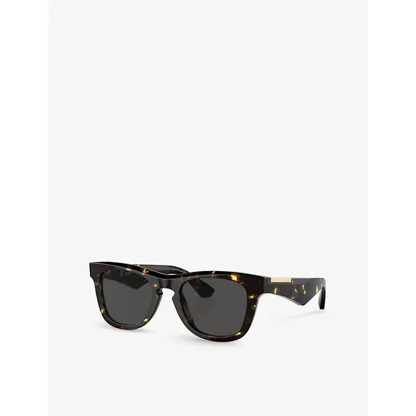 Burberry Square Frame Tortoiseshell Acetate Sunglasses - Brown