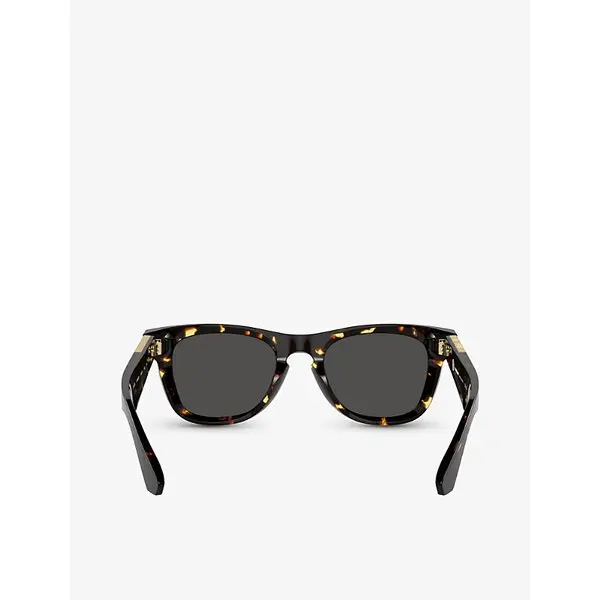 Burberry Square Frame Tortoiseshell Acetate Sunglasses - Brown