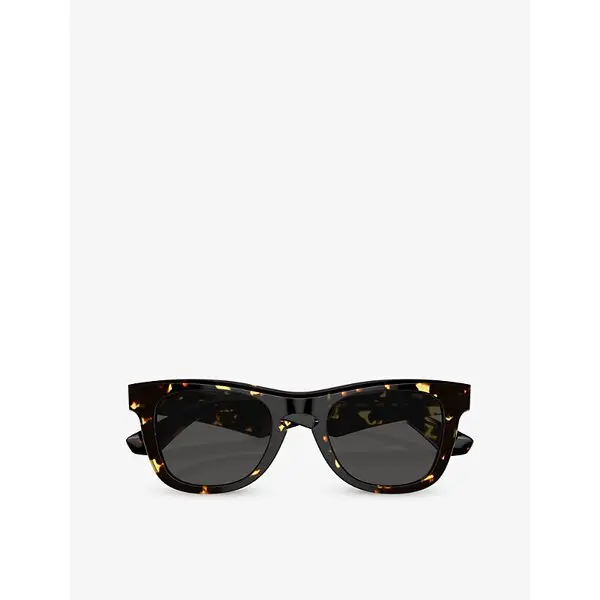 Burberry Square Frame Tortoiseshell Acetate Sunglasses - Brown