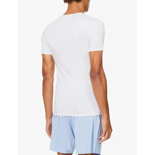 Derek Rose Jack V-neck Cotton T-shirt