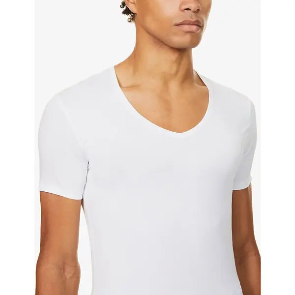 Derek Rose Jack V-neck Cotton T-shirt