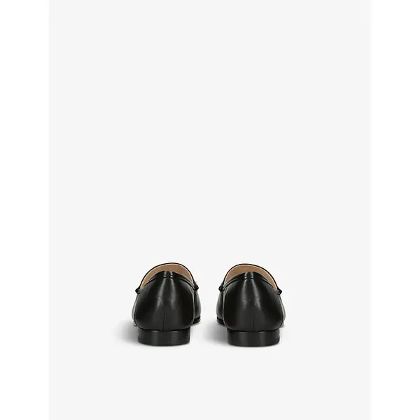 Sam Edelman Loraine Leather Loafers With Horsebit Detail - Black