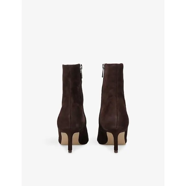 Steve Madden Lulah Suede Heeled Ankle Boots - Wine