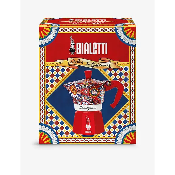 BIALETTI X Dolce & Gabbana Moka Express Three-cup Aluminium Espresso Maker - Multi