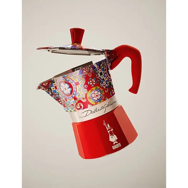 BIALETTI X Dolce & Gabbana Moka Express Three-cup Aluminium Espresso Maker - Multi