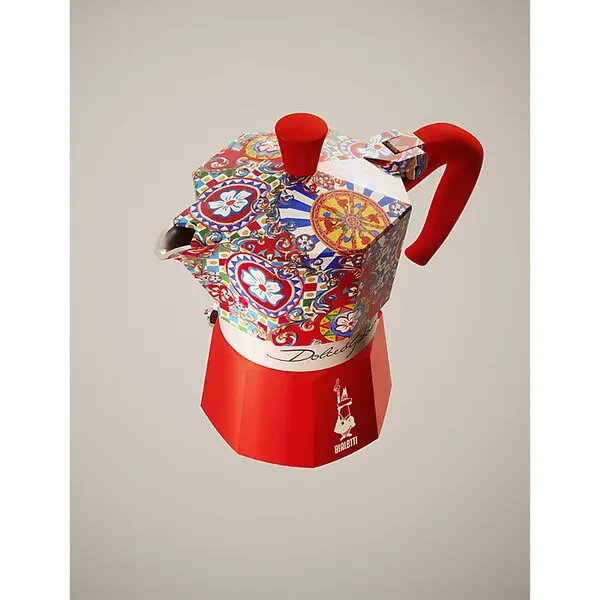 BIALETTI X Dolce & Gabbana Moka Express Three-cup Aluminium Espresso Maker - Multi