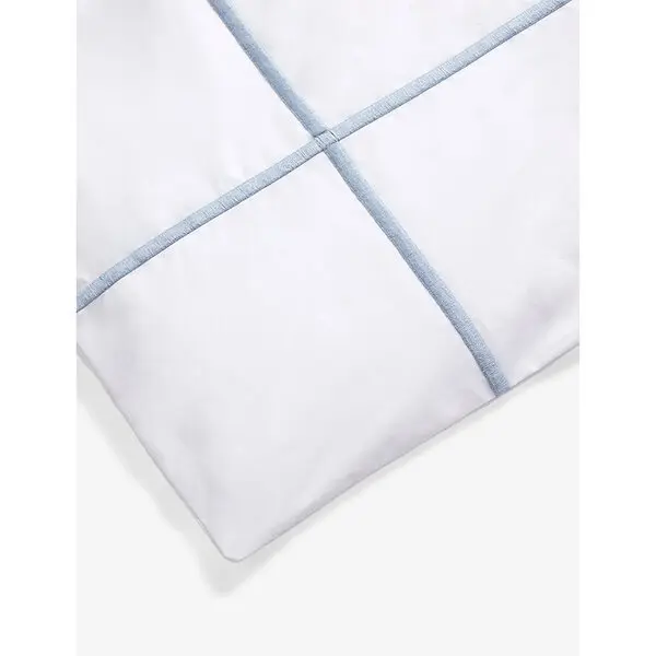 YVES DELORME Athena Bourdon-stitch Cotton Duvet Cover