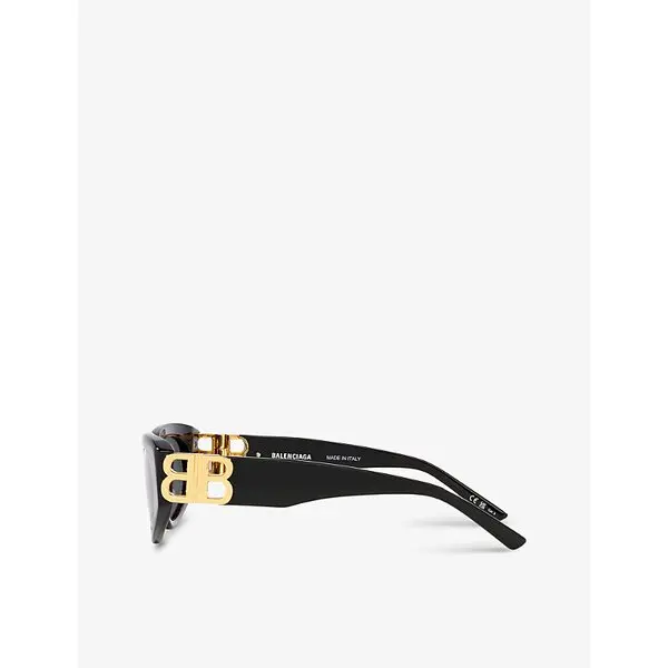 Balenciaga Bb0095s Acetate Cat-eye Sunglasses - Black