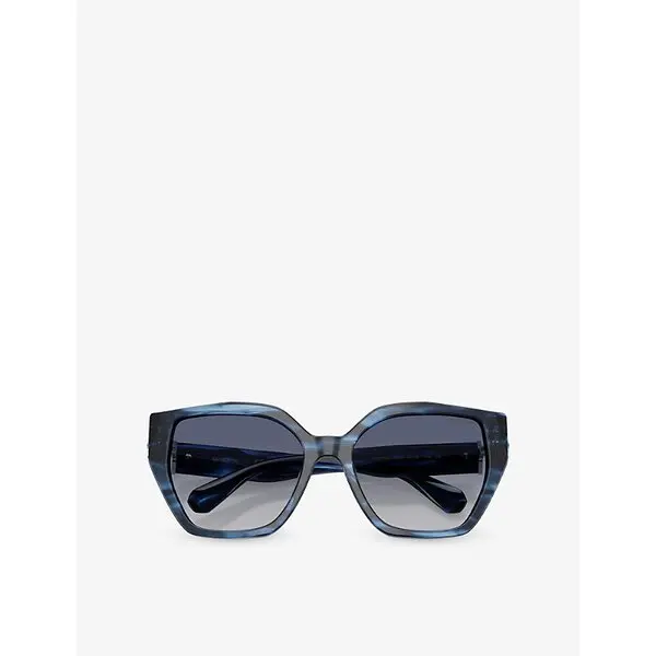 SWAROVSKI Irregular Frame Acetate Sunglasses