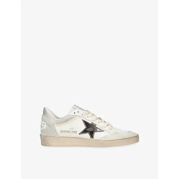 GOLDEN GOOSE Ballstar Low-top Leather Trainers - Bone/comb