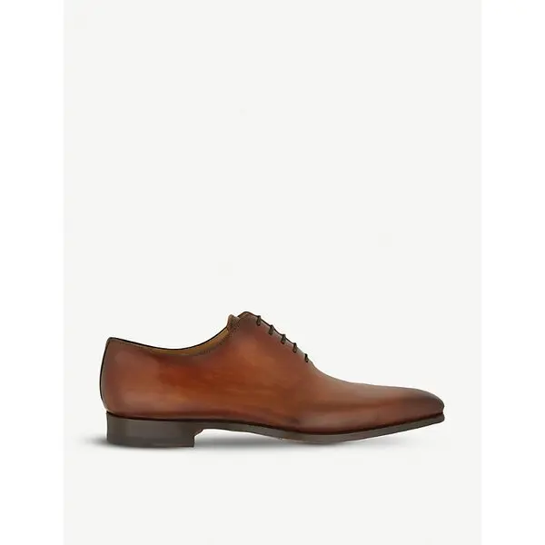 Magnanni Wholecut Oxford Shoes - Tan