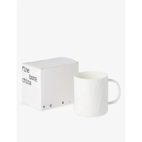 THE CONRAN SHOP Sketch Criss Cross Embossed Porcelain Mug