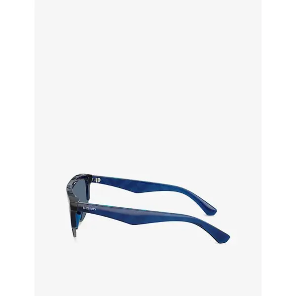 Burberry Rectangle-frame Injected Sunglasses - Blue