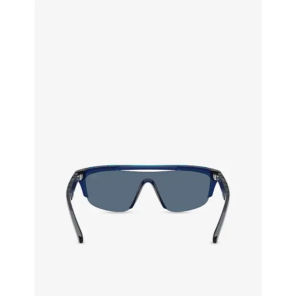Burberry Rectangle-frame Injected Sunglasses - Blue