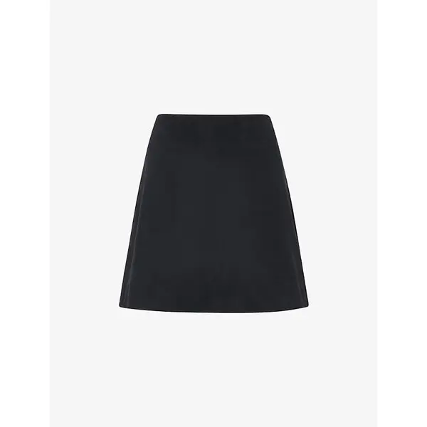 Whistles A-line Suede Mini Skirt