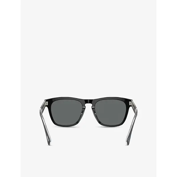 Oliver Spencer Square-frame Acetate Sunglasses - Black