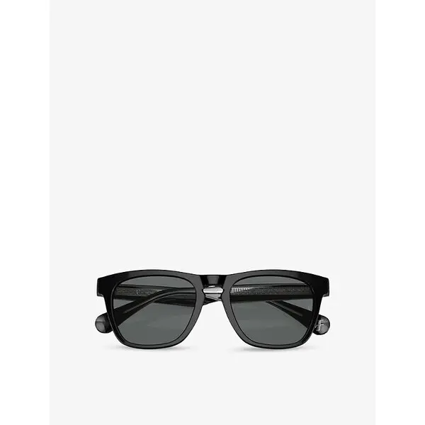 Oliver Spencer Square-frame Acetate Sunglasses - Black