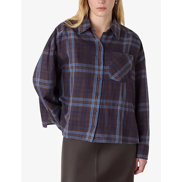 Whistles Checked Brushed Cotton Shirt