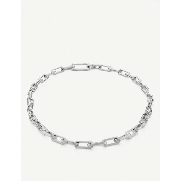 Monica Vinader Sterling Alta Charm Link Necklace - Silver
