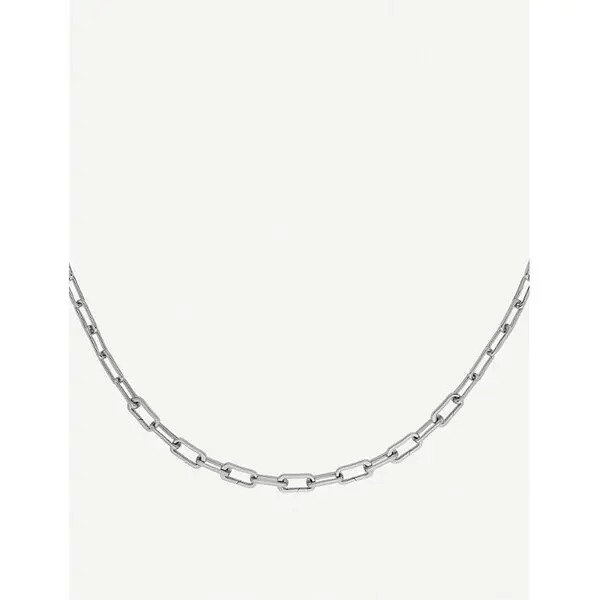 Monica Vinader Sterling Alta Charm Link Necklace