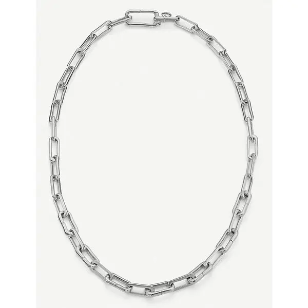 Monica Vinader Sterling Alta Charm Link Necklace