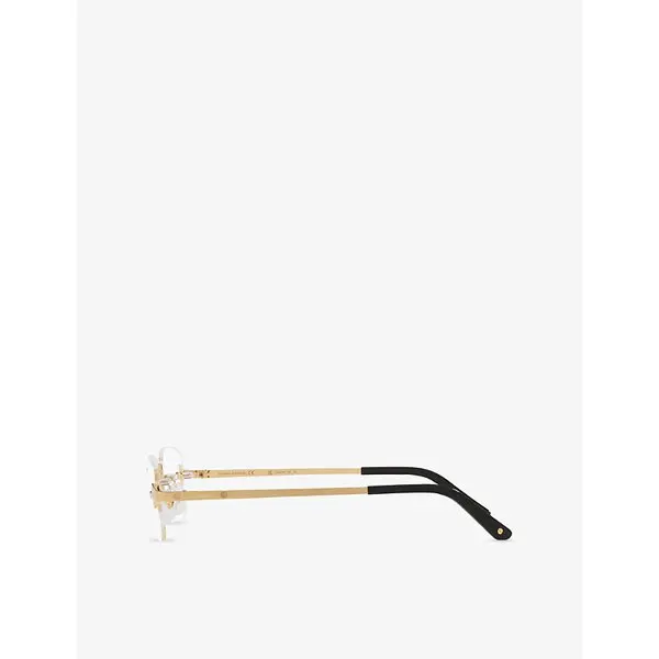 Cartier Oval Frame Metal Eyeglasses