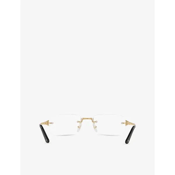 Cartier Oval Frame Metal Eyeglasses