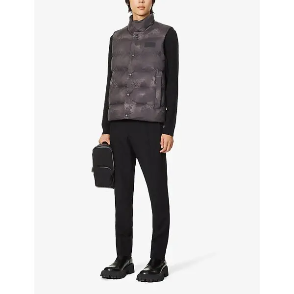 Hugo Brand Plaque Puffer Gilet