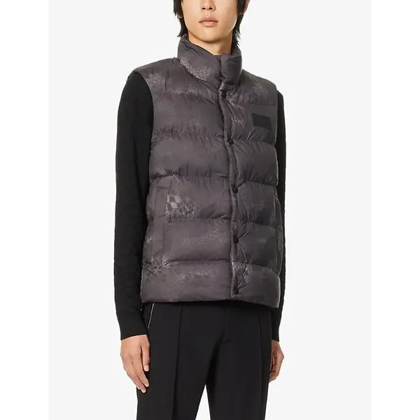 Hugo Brand Plaque Puffer Gilet