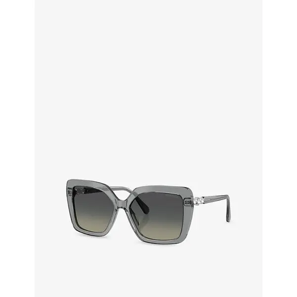 SWAROVSKI Irregular-frame Acetate Sunglasses
