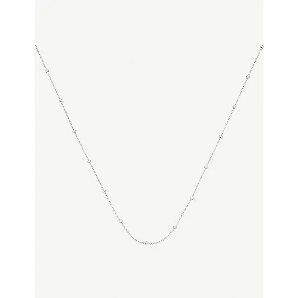 Monica Vinader Sterling Chain Necklace With Oval Details