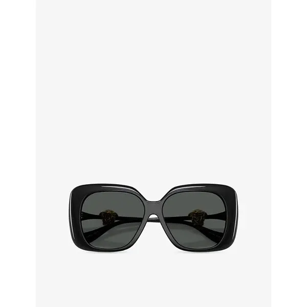 Versace Square-frame Injected Sunglasses - Black