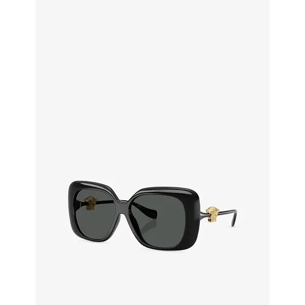 Versace Square-frame Injected Sunglasses - Black