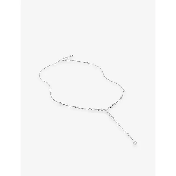CARAT* LONDON Calluna Sterling And Cubic Zirconia Y-necklace - Silver