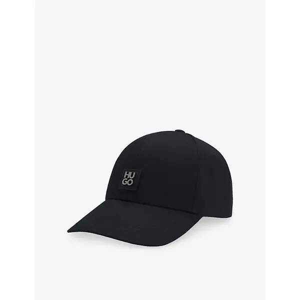 Hugo Stacked Logo Cotton Twill Baseball Cap