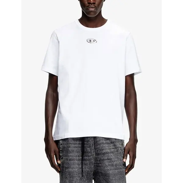 DIESEL® T Adjust Logo-embroidered Short-sleeve Cotton T-shirt - 100
