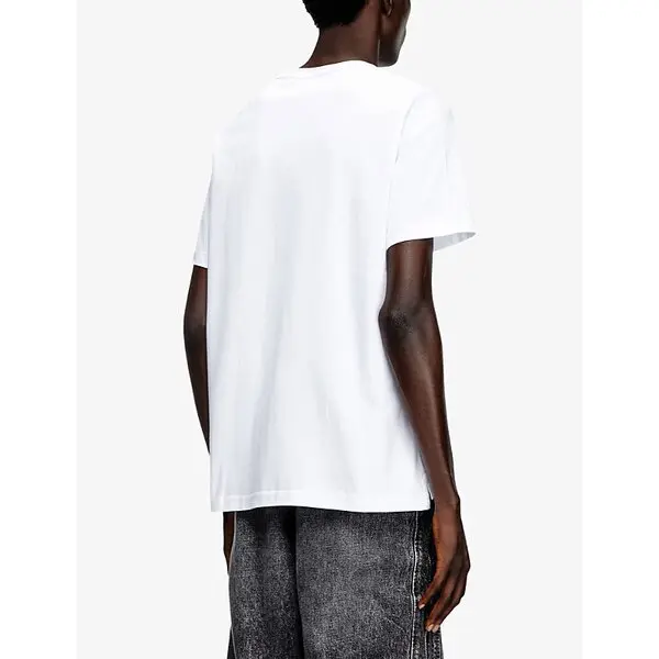 DIESEL® T Adjust Logo-embroidered Short-sleeve Cotton T-shirt - 100