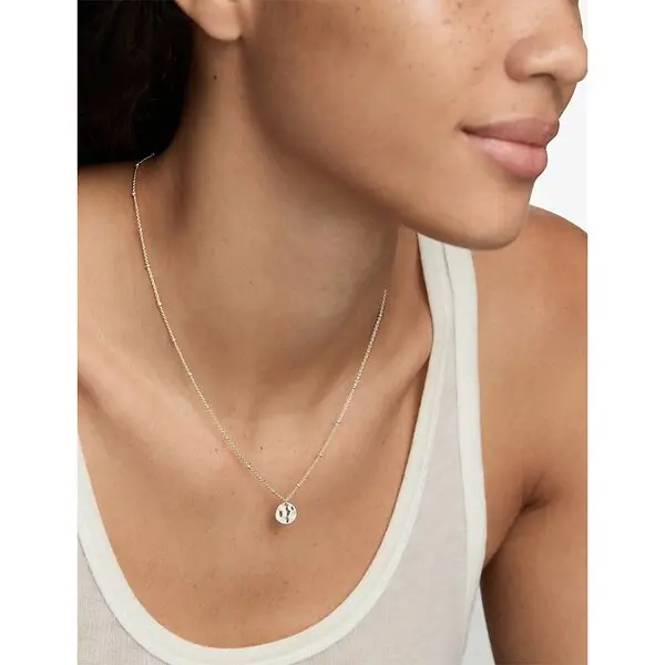 Monica Vinader 18ct Yellow Vermeil Muse Disc Chain Necklace