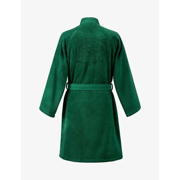 Lacoste Defile Cotton Bathrobe - Vert