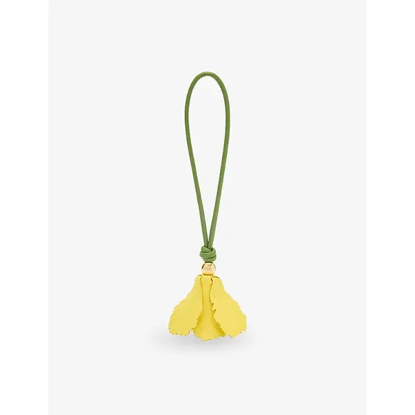 Loewe Leather Bag Charm - Yellow
