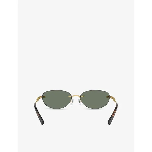 Michael Kors Manchester Rimless Oval Sunglasses - Green